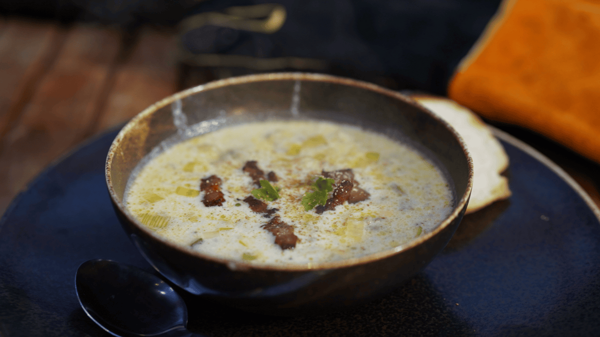 Sopa de queso y puerros con carne picada al horno holandés | Receta ...