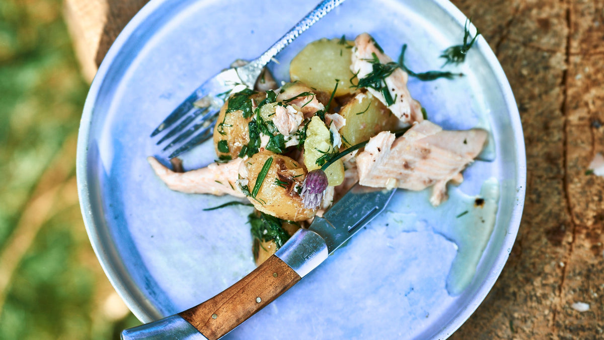 Fish salad | Original Kamado recipe | MONOLITH