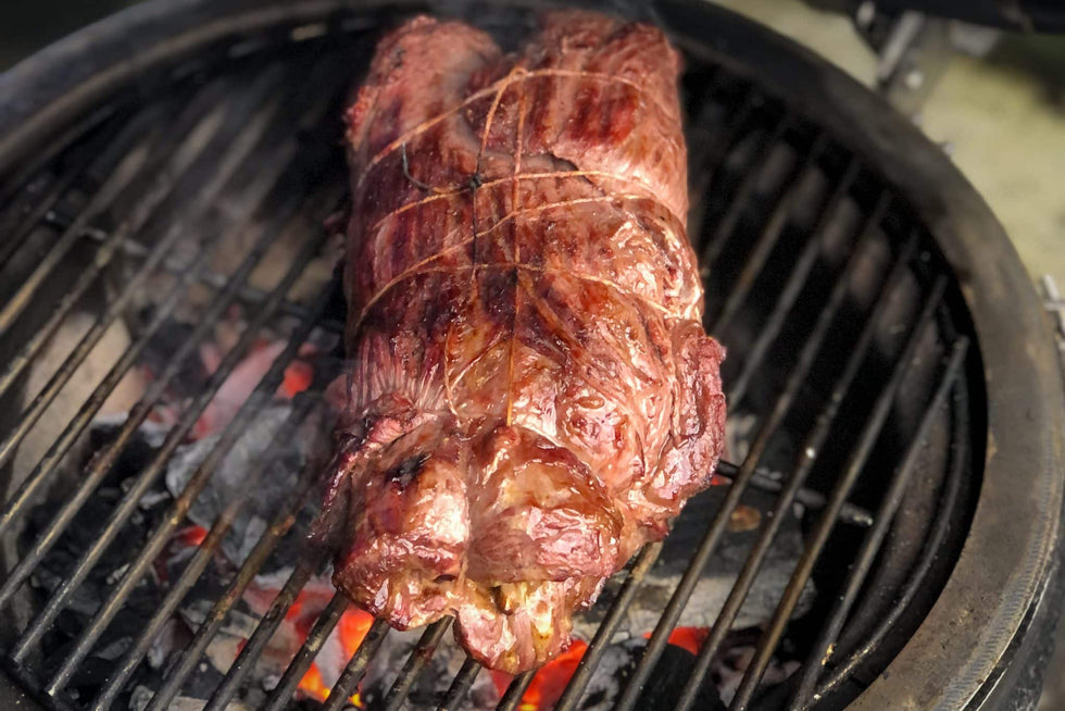 Stuffed flank steak roll | Original Kamado recipe | MONOLITH