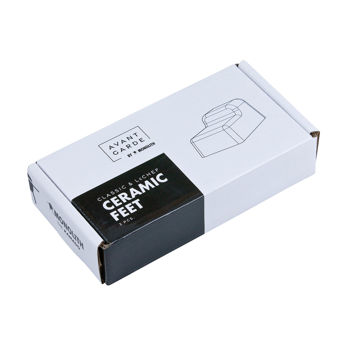 AVANTGARDE Ceramic feet (set) - Black (satin finish) - Accessories