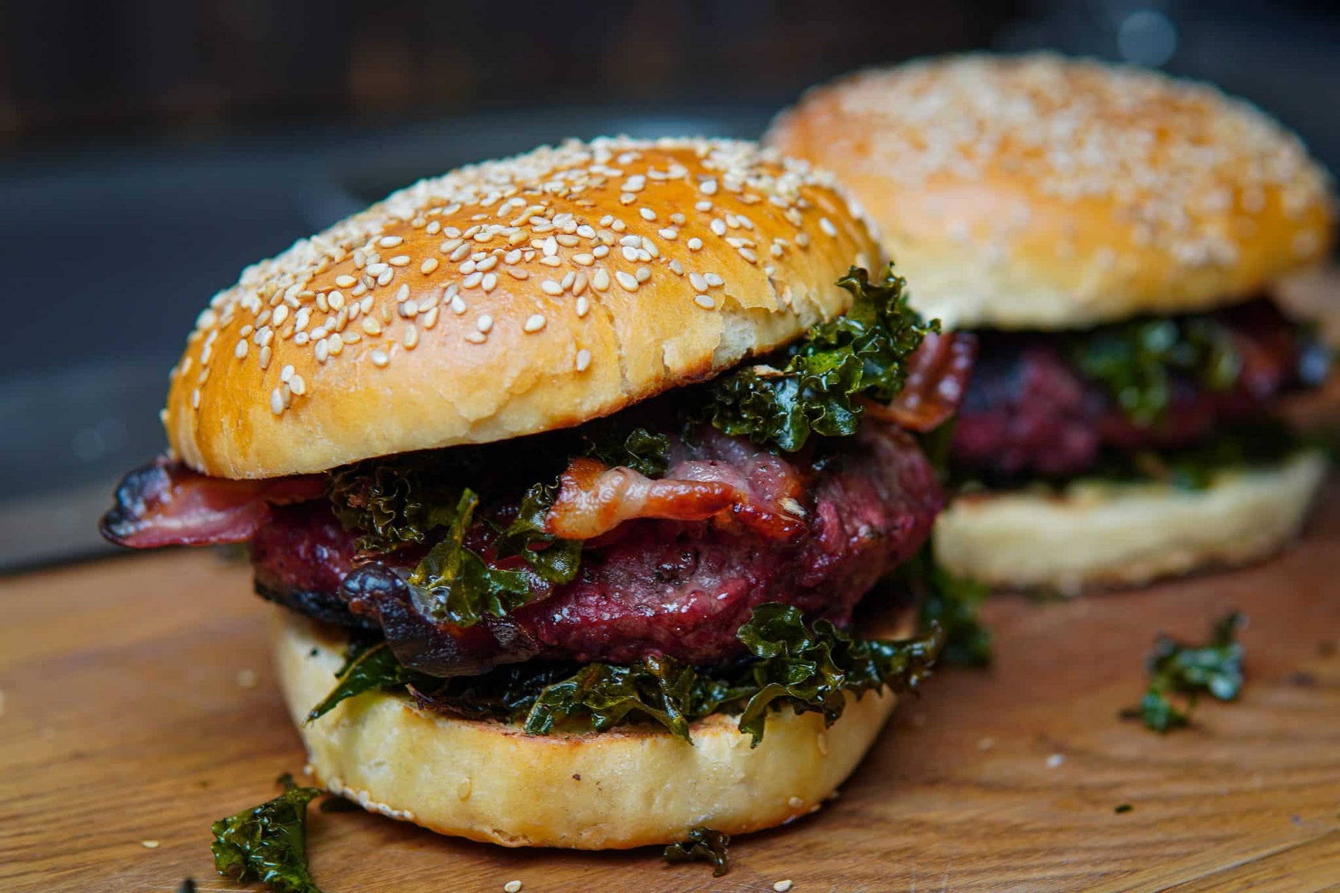 Kale burger | Original Kamado recipe | MONOLITH